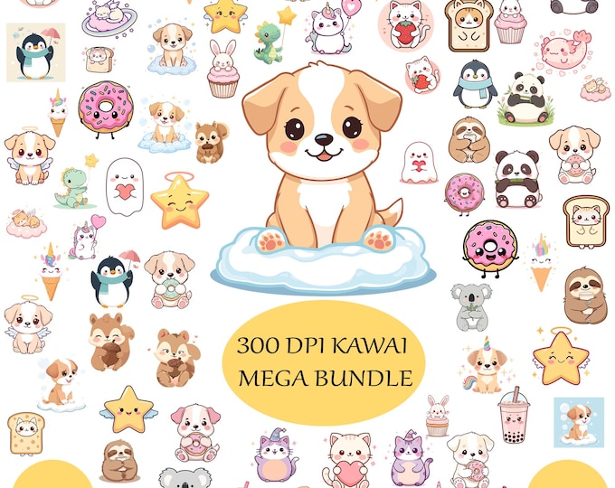 Kawaii Animals Clipart Kawaii Animals Svg Kawaii Animals Png Kawaii ...
