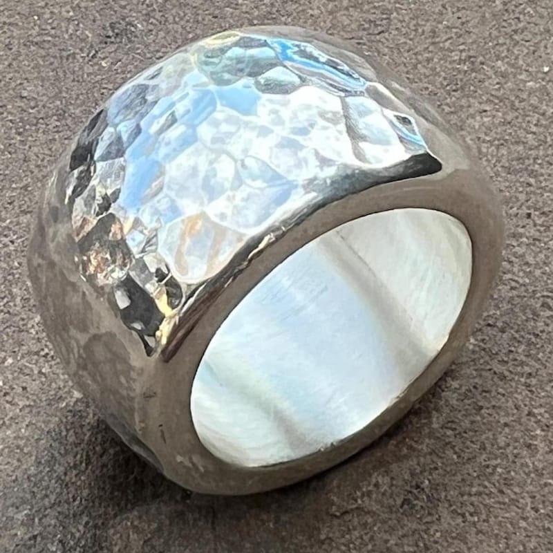 999 Heavy Silver Ring - Etsy