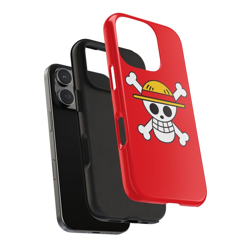 One Piece Straw Hat Skull Phone Case | Anime Pirate Jolly Roger - Etsy