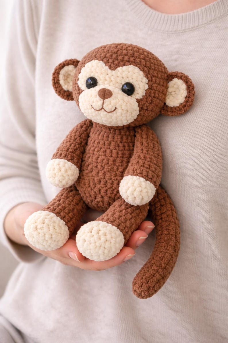 Crochet Monkey Pattern | Amigurumi Plush Toy (PDF Pattern) - Etsy
