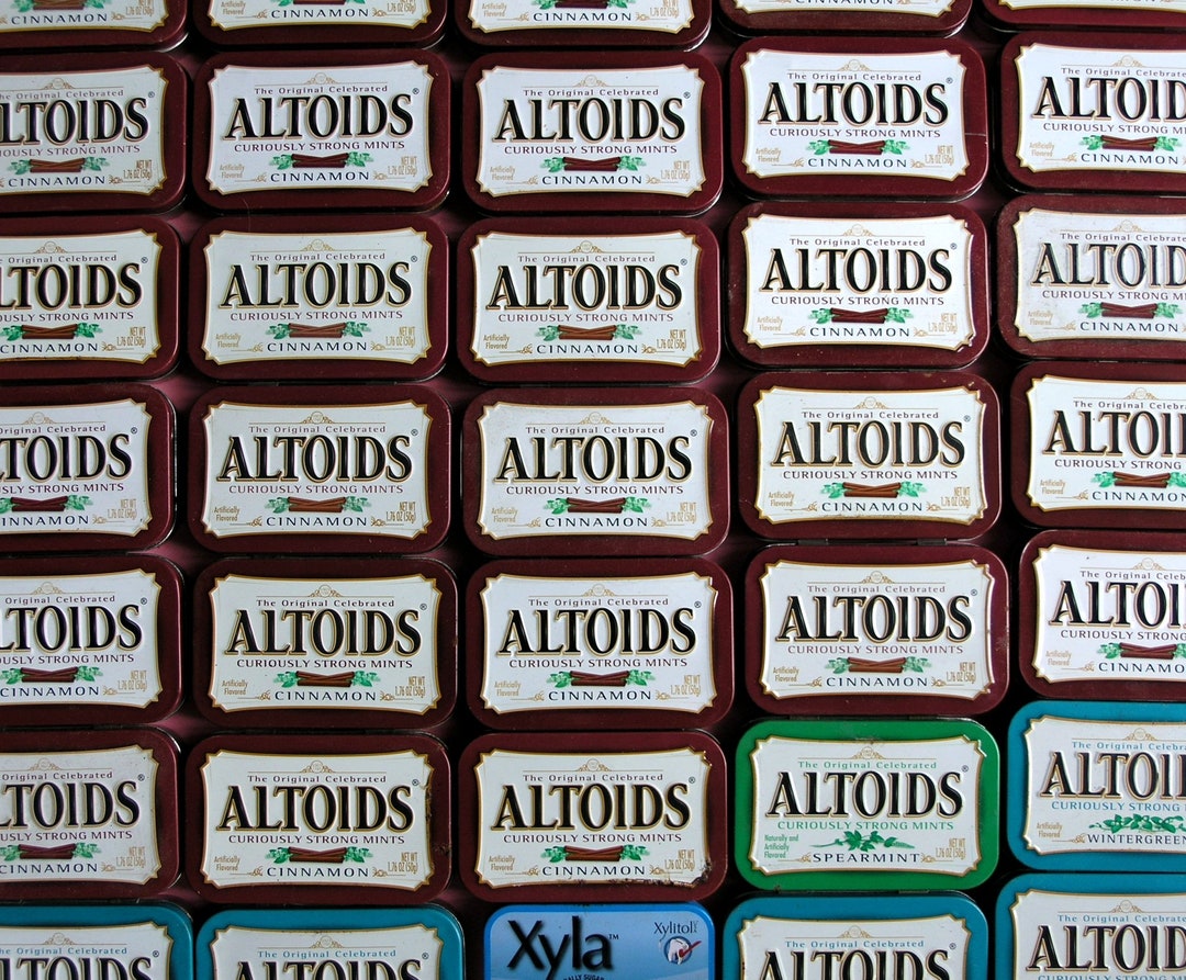 Empty Altoids Tin, Instant Collection, 39 Hinged Boxes, Mini Storage ...