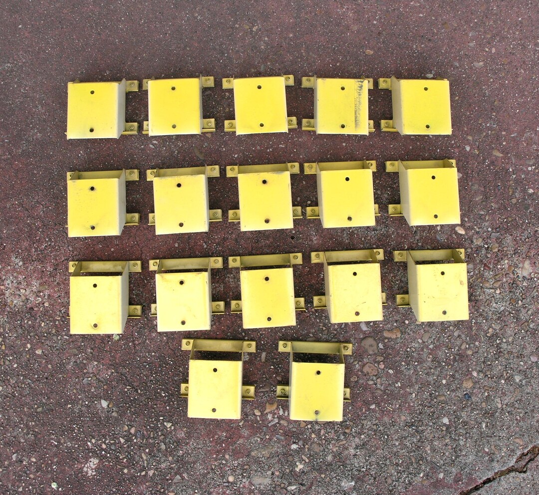 17 Yellow Sliding Boxes, Diy Organizers, Artist Supply, Salvaged ...