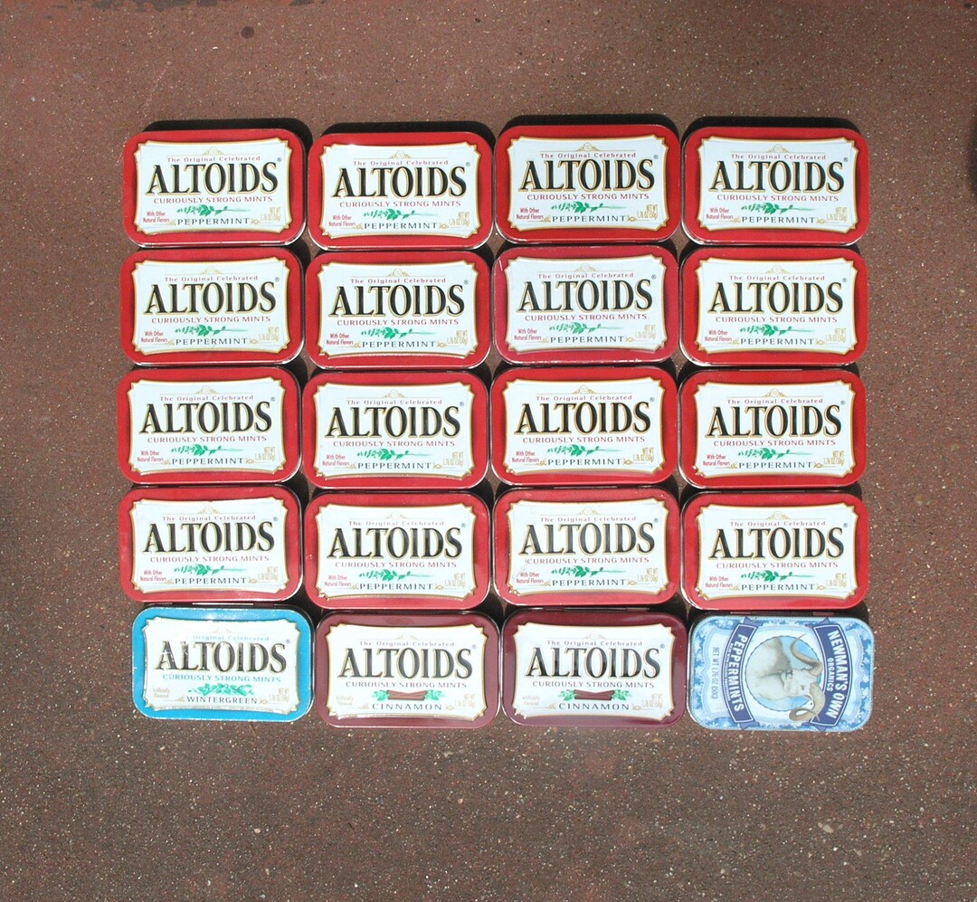 Empty Altoids Tin, Instant Collection, 20 Hinged Boxes, Mini Storage ...