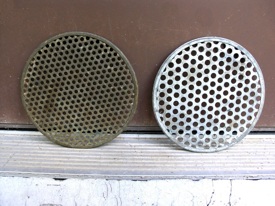 Set of 2, Brass Drain Covers, Large Brass Lids, Drain Cover, Windchime ...