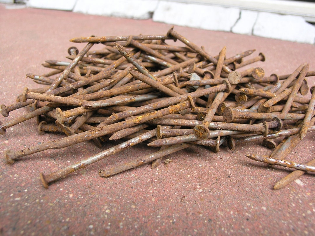 Set of 50, 3.25 Rusty Nails, Instant Collection, Used Nails, Old Nails ...