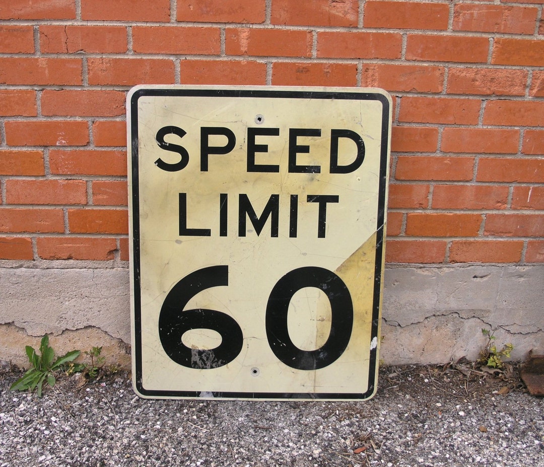 Real Road Sign 60th Retirement Gift Road Sign 60 Speed - Etsy