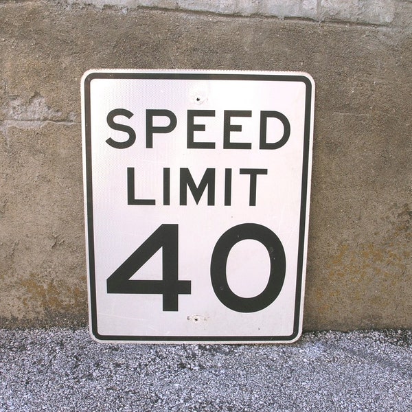 Speed Limit Sign - Etsy
