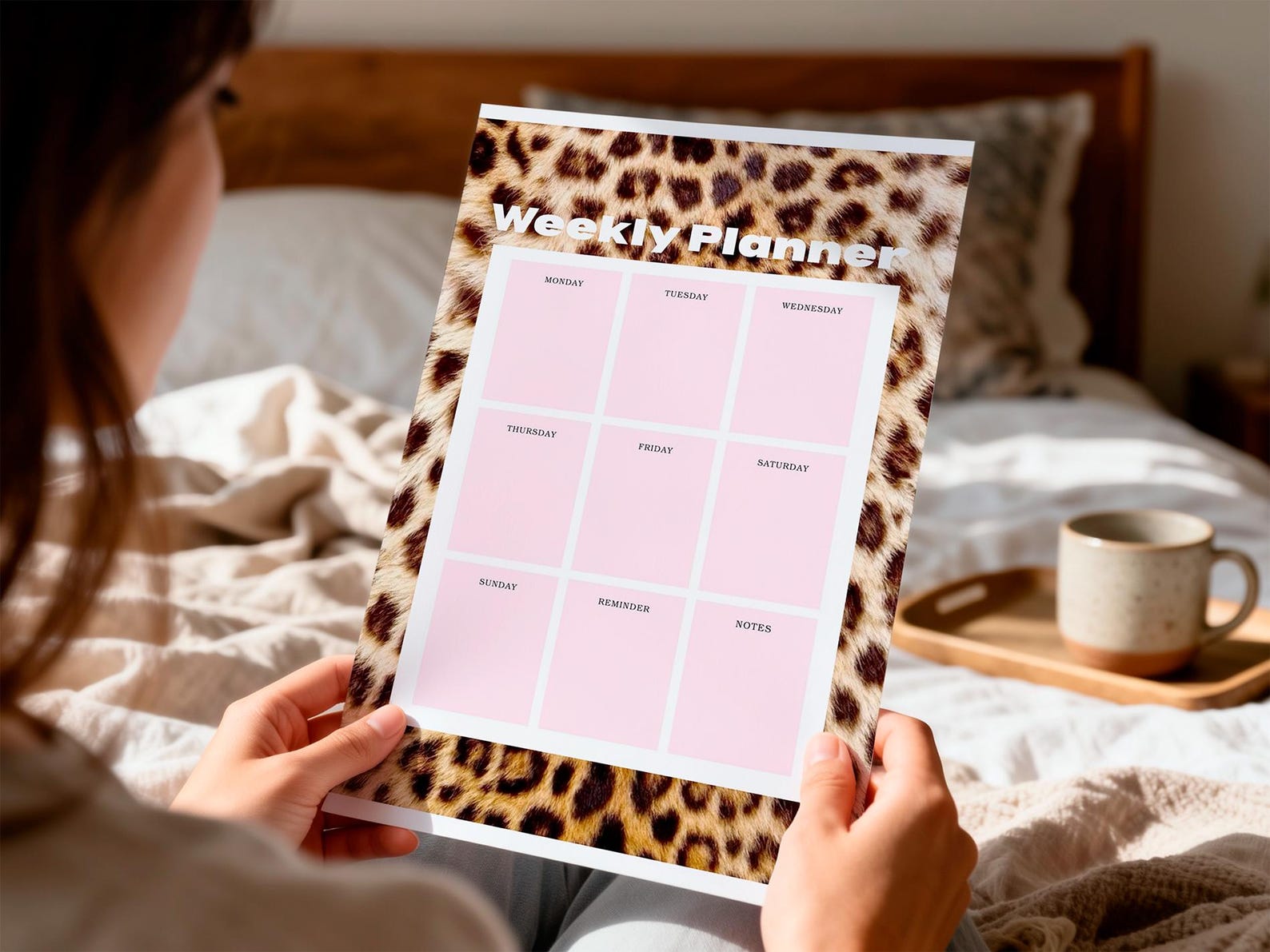 Weekly Planner Printable PDF, Leopard Print to Do Planner, Fashion ...