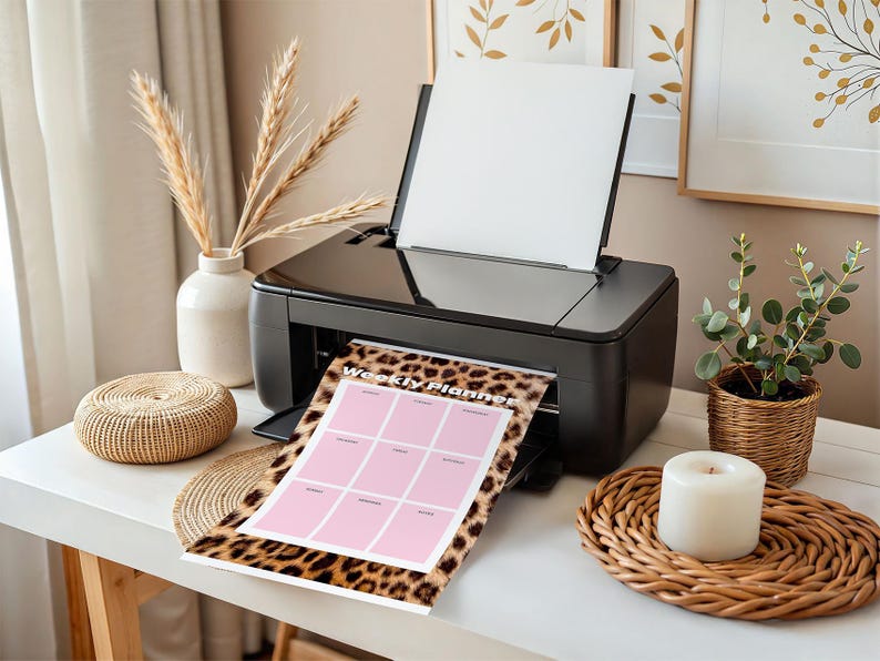 Weekly Planner Printable PDF, Leopard Print to Do Planner, Fashion ...