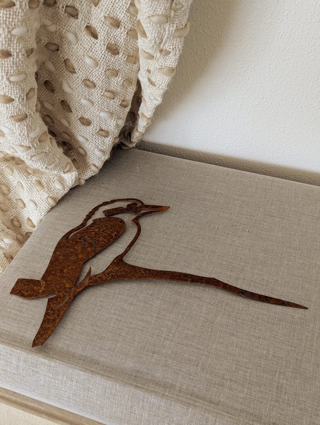 Bird Made of Corten Steel – Kingfisher or Great Spotted Woodpecker for ...