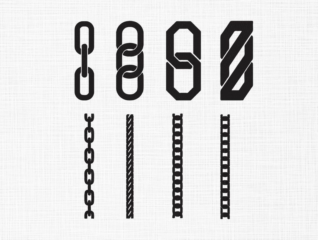 Chain Bundle Embroidery Design, Metal Chain Embroidery Design, Chain ...