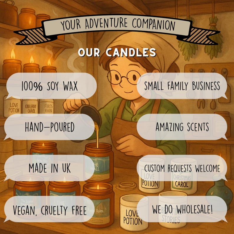 The Shire Candle, Lord of the Rings Inspired Candle, Hobbit Gift ...
