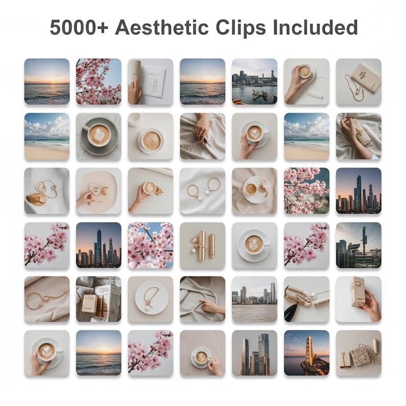 5000+ Faceless Aesthetic Video Clips Bundle | Viral Reels & Tiktok B ...