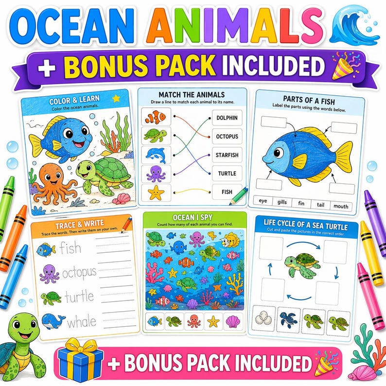 Busy Book Printable Bundle, Kids Busy Book PDF, Toddler Activity Binder ...