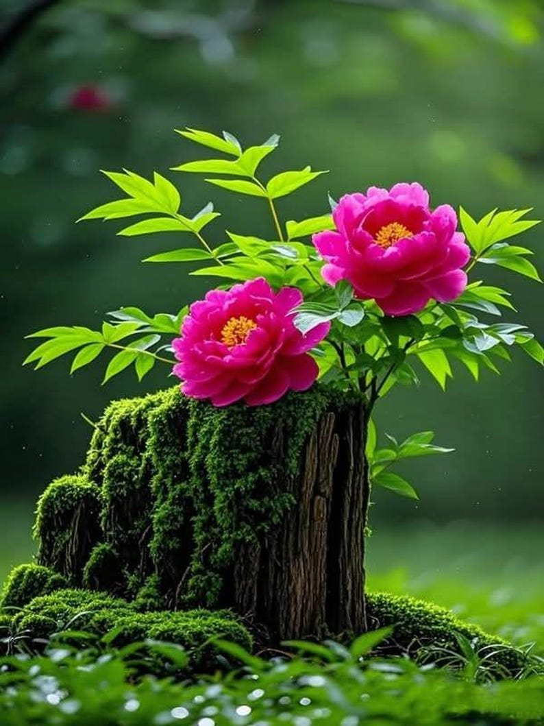 5 Tree Peony Seeds Pink Paeonia Suffruticosa Shrub Flowers - Etsy