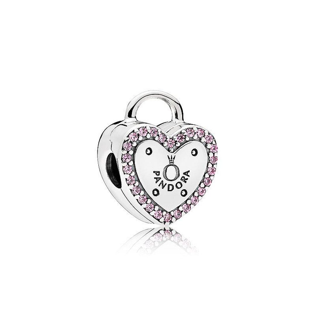 New Pandora Lock Your Promise Clip, Fancy Fuchsia Pink Cz Gift Pouch - Etsy