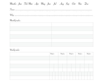 Monthly Habit Tracker Printable Habit Building Tracker - Etsy