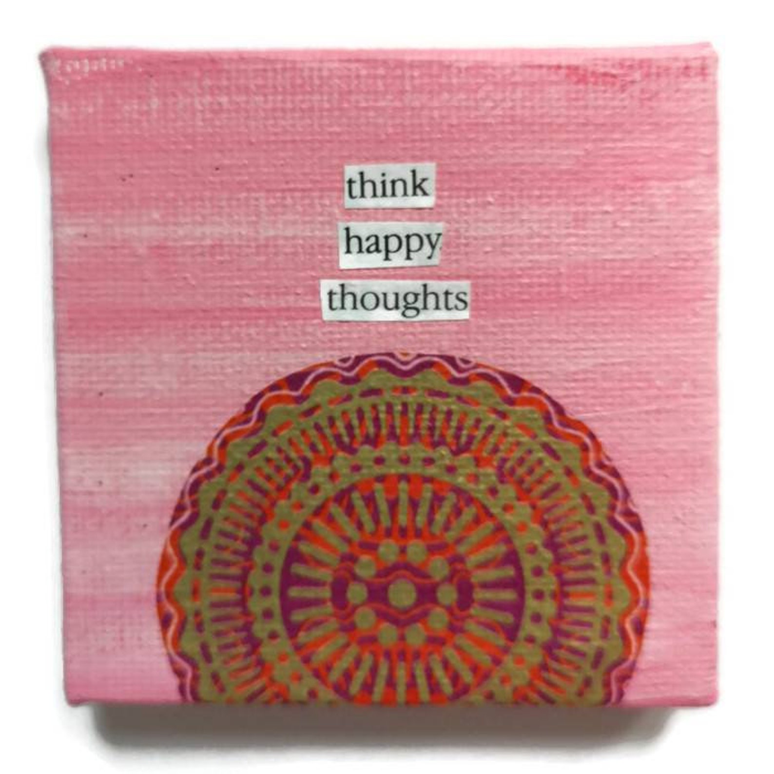 Positive Quote Affirmation Canvas on Easel | Etsy