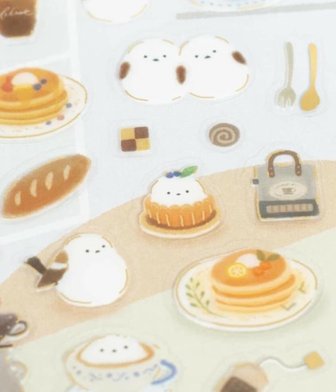 Shimaenaga Bird Stickers Japanese Kawaii, Cute Long-tailed Tit Cafe ...