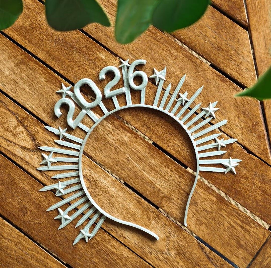 3D Printed 2026 Headband – Graduation 2026 Party Crown in Custom Color ...