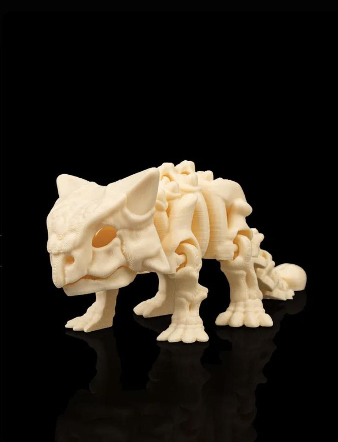 Mini Ankylosaurus Skeleton – 3D Printed Articulated Dinosaur Fidget Toy ...