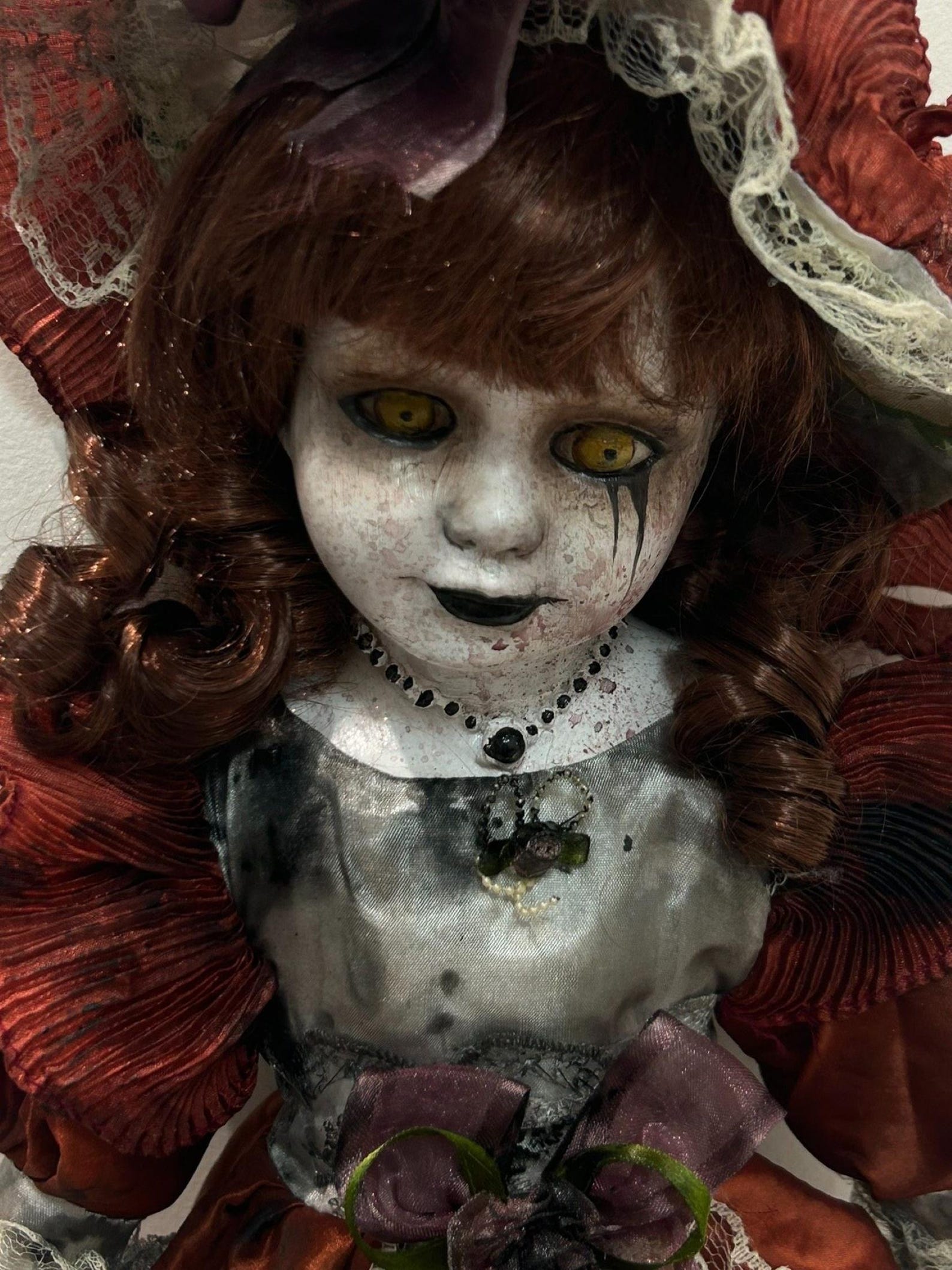 15.7″ Gothic Creepy Porcelain Doll, Handcrafted OOAK Horror Doll ...