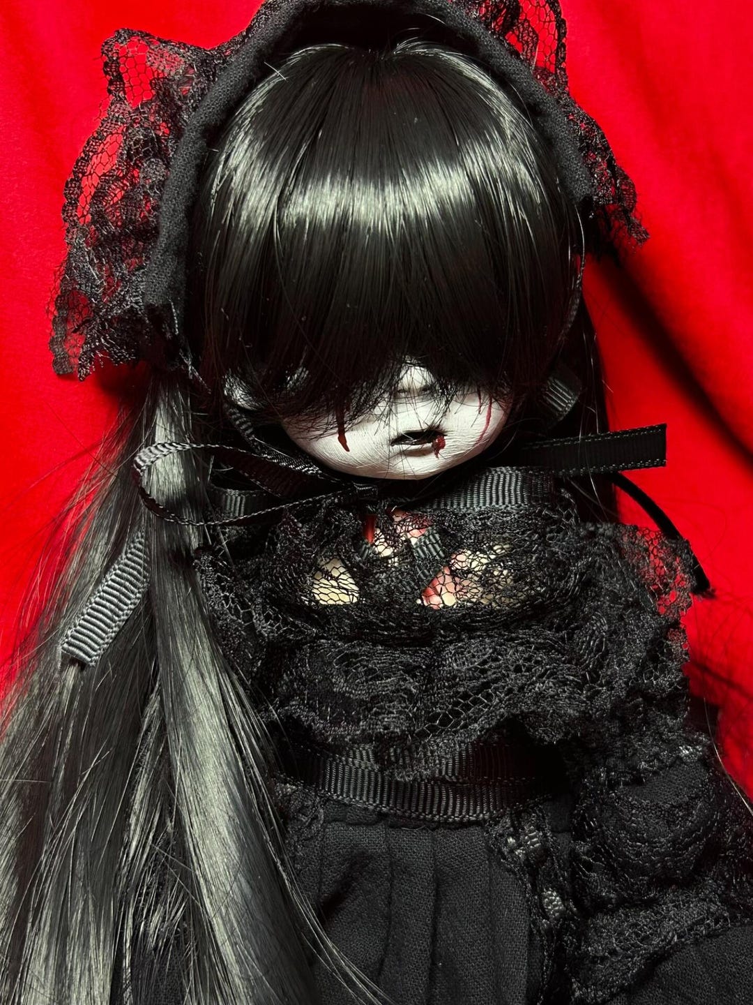 12" Creepy Bride Doll, Gothic Horror Doll, Scary Home Decor, Spooky ...