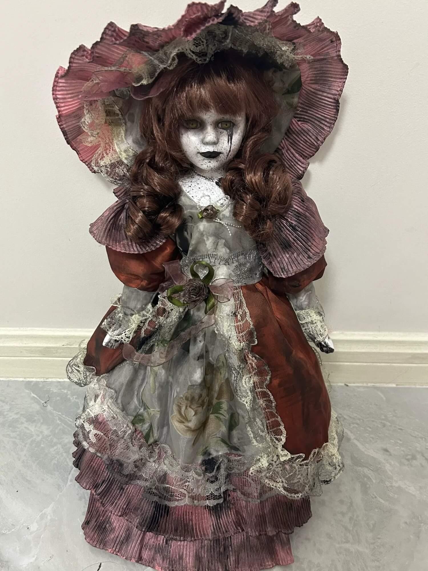 15.7″ Gothic Creepy Porcelain Doll, Handcrafted OOAK Horror Doll ...