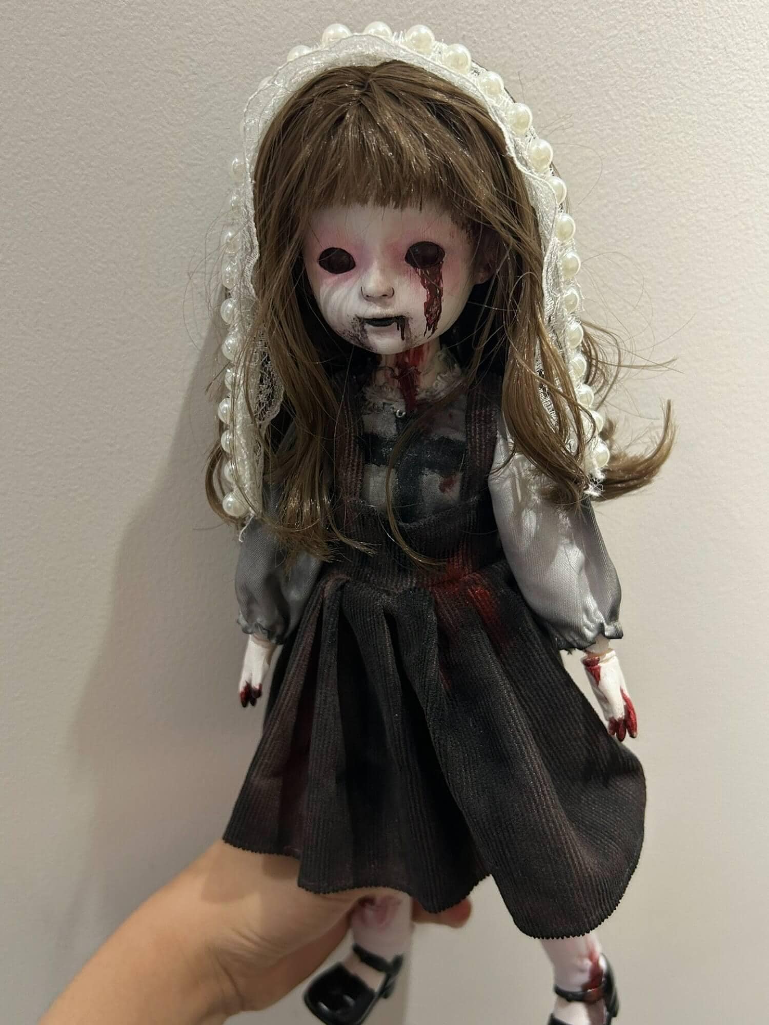 Dark Saint Creepy Doll, Horror Undead Gothic Doll, Scary Art ...