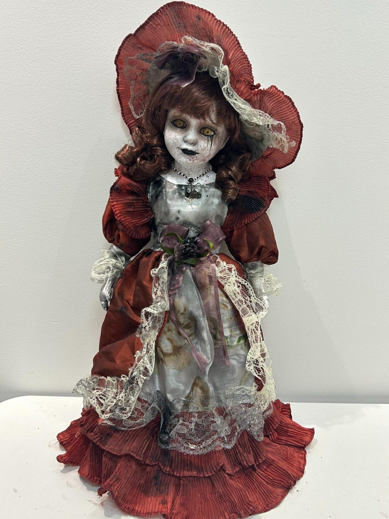15.7″ Gothic Creepy Porcelain Doll, Handcrafted OOAK Horror Doll ...