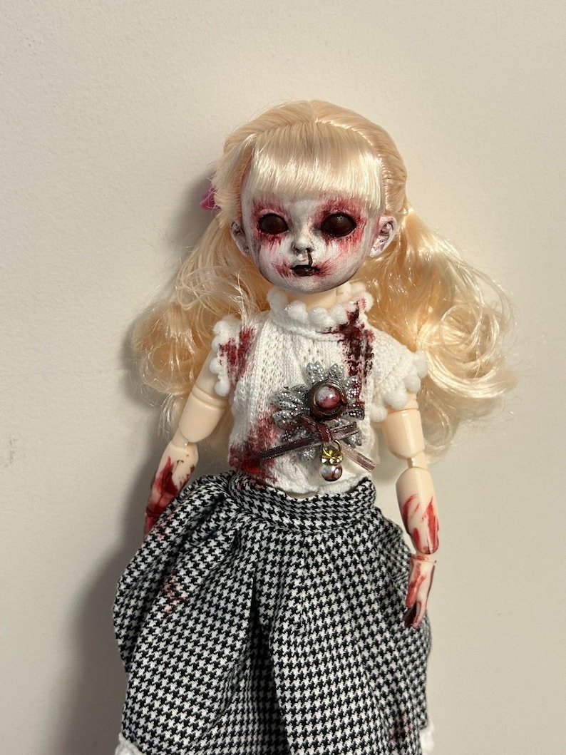 OOAK Gothic Horror Doll, Spooky Doll Art Collectible, Haunted House ...