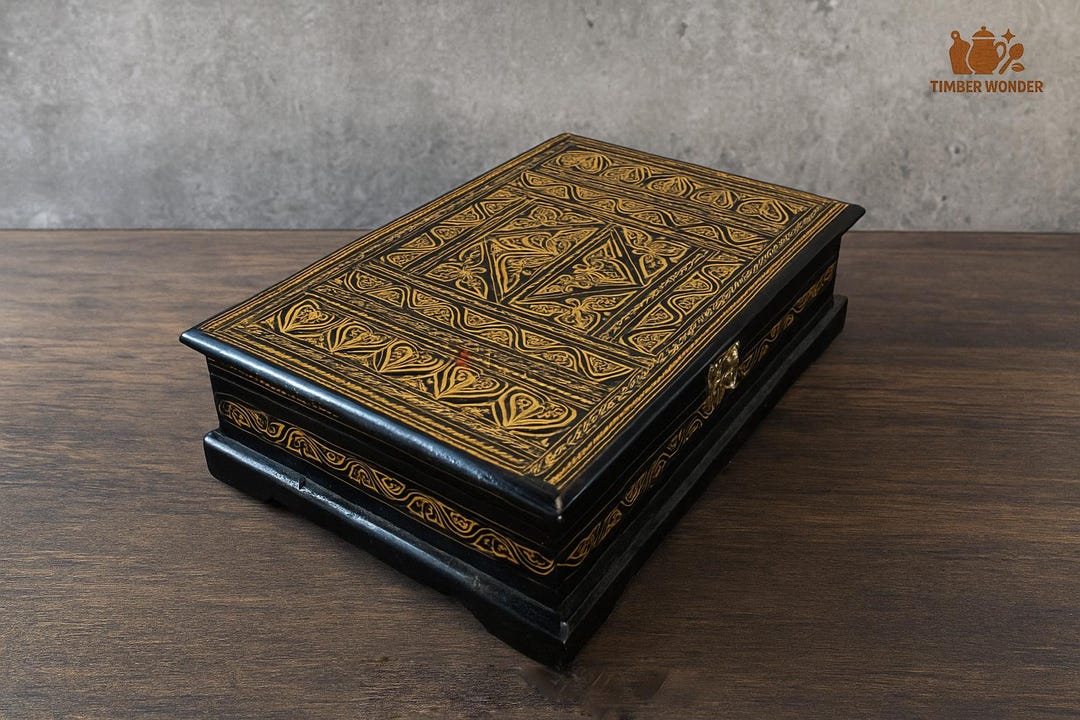 Wooden Luxury Quran Box – Handcrafted Art Work on Quran Storage Box - Etsy