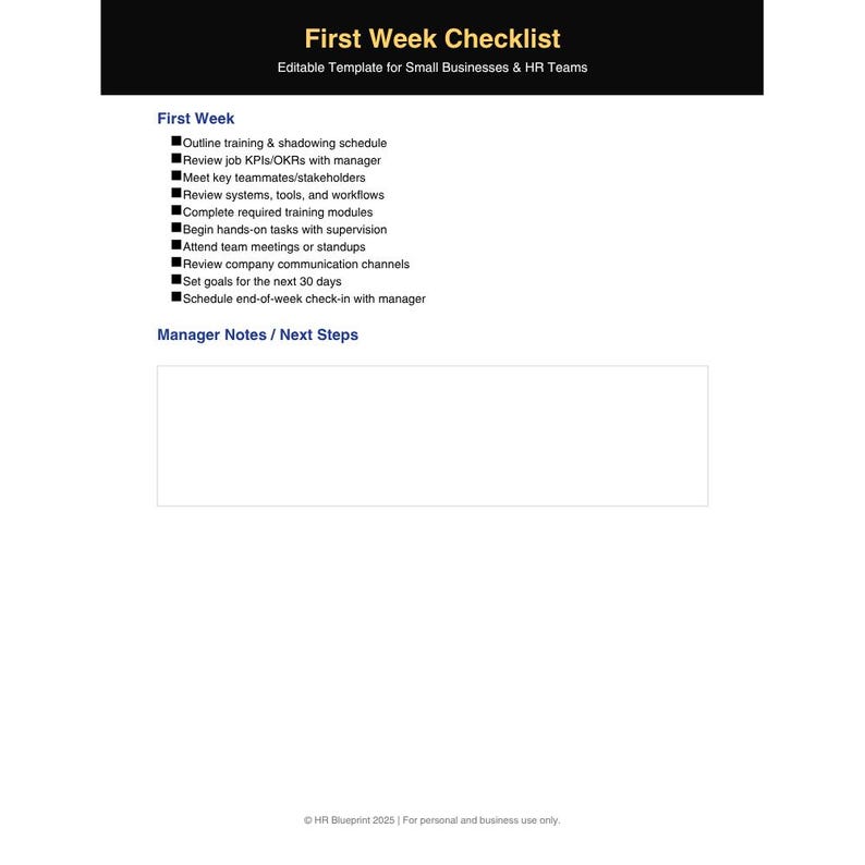 Employee Onboarding Toolkit | HR Templates, Checklist (digital Download ...