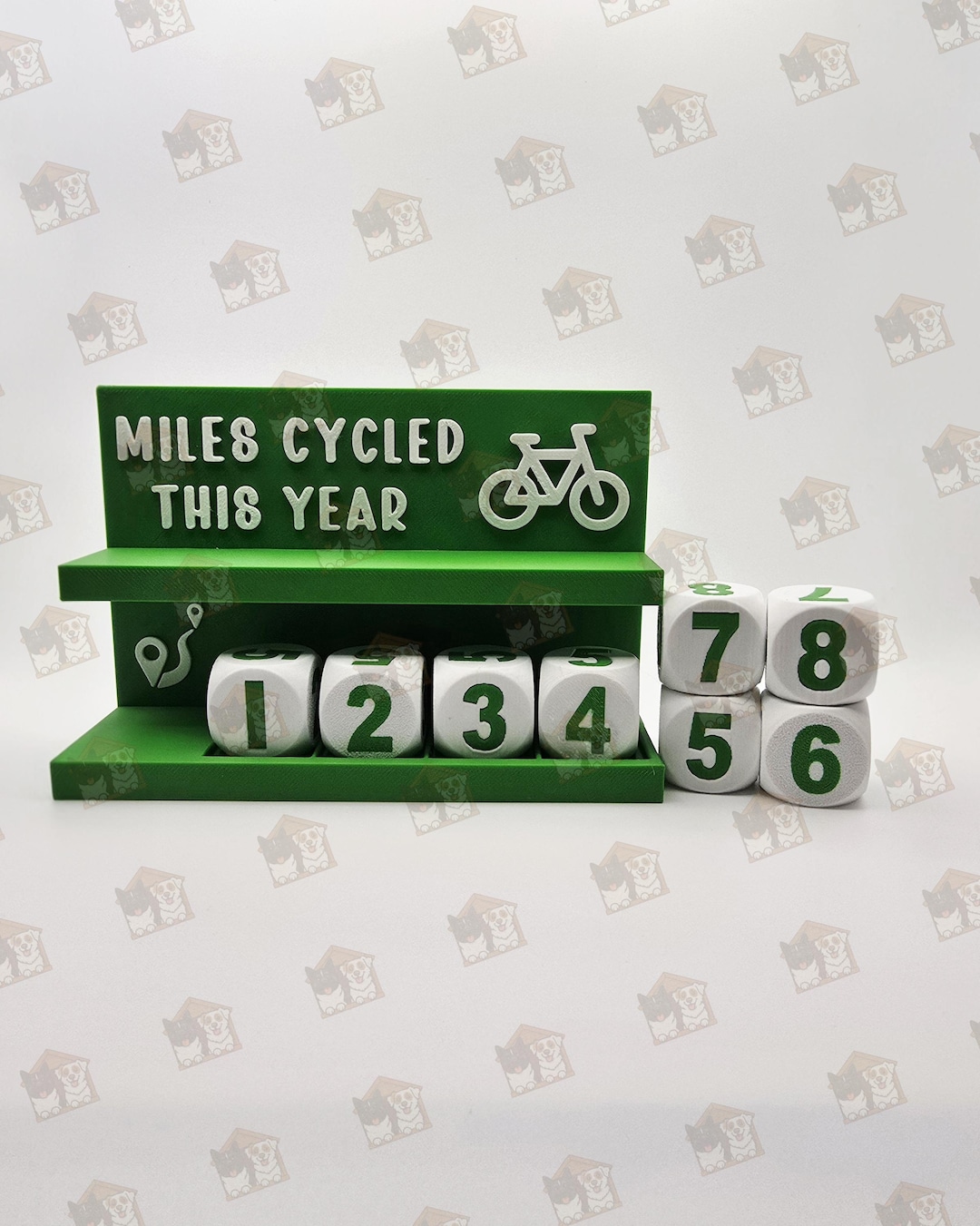 Cycling Goals | Miles Cycled This Year Display | Cyclist Gift ...
