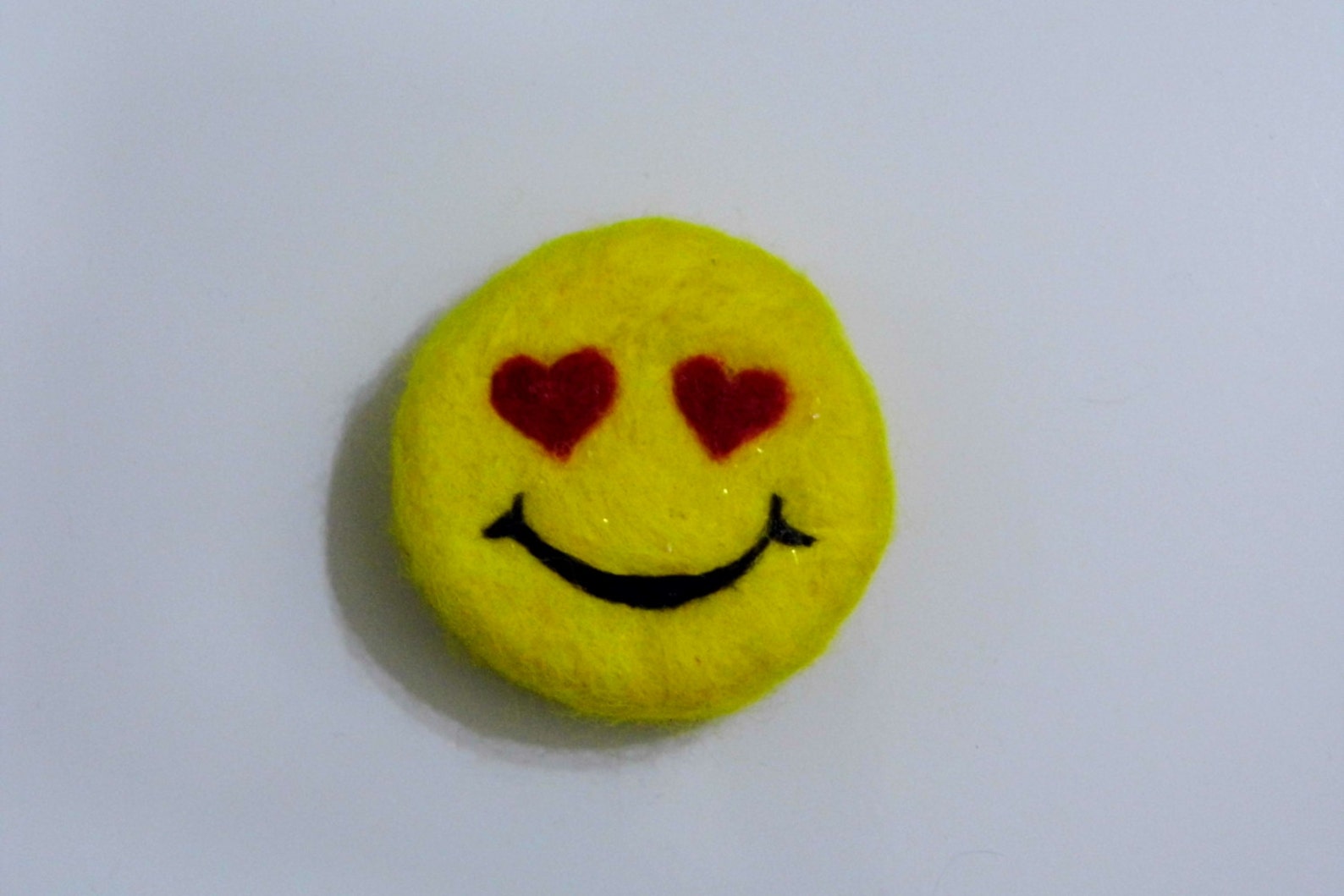 Smiley Face in Love Felted Soap | Etsy