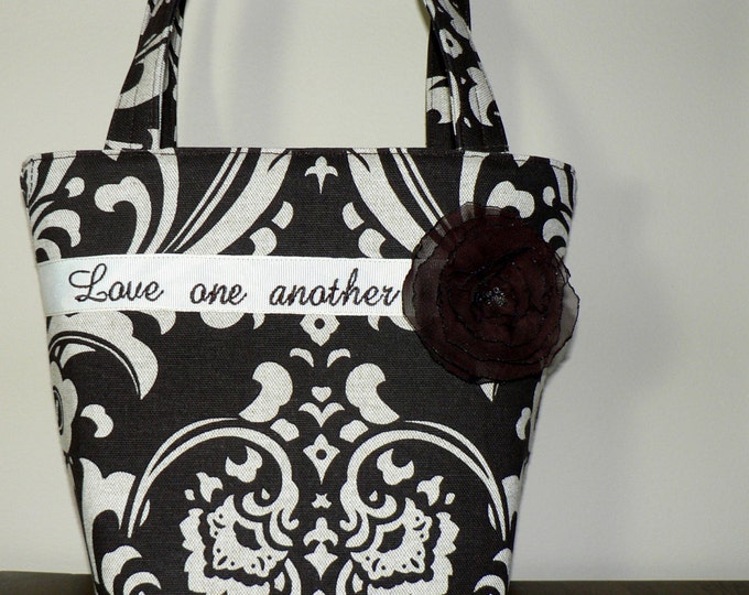 Bible SCRIPTURE PURSE - Love One Another "chocolate Brown With ...