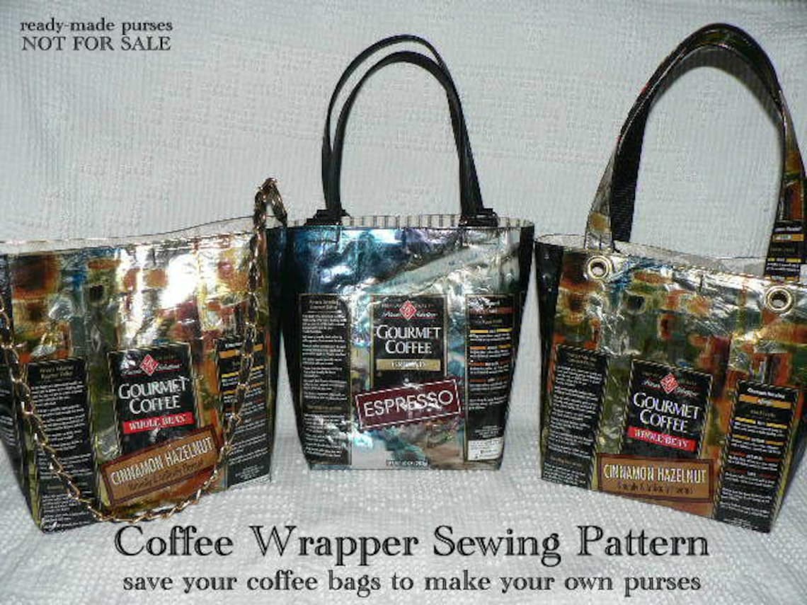 DIY Coffee Wrapper Purse Instruction Guide PDF Download | Etsy