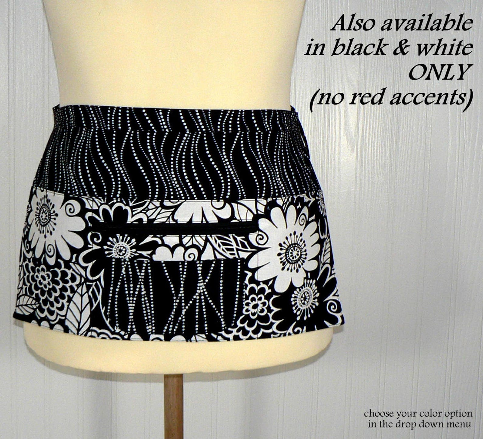 Zesty Zinnia Waist Apron With Pockets for Vendors, Gardeners, Servers ...