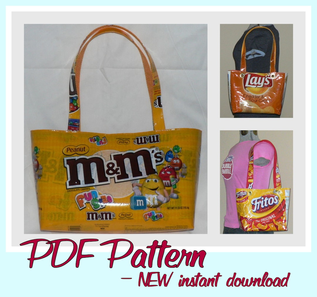 DIY Large Snack Wrapper Purse Instruction Guide (PDF Download) Tutorial ...