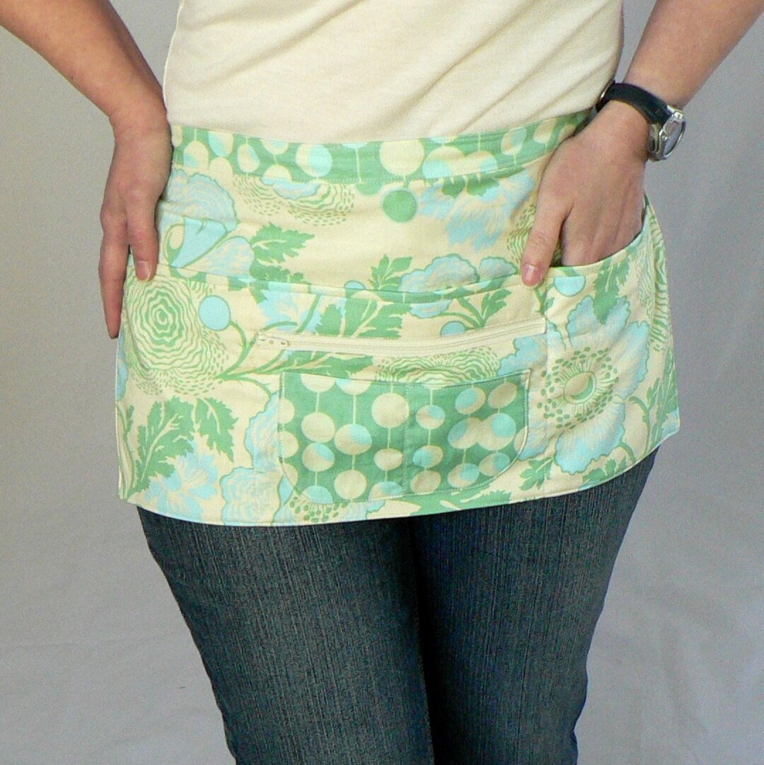 Multi-pocket Apron With Zipper Money Pocket for Waitress, Teachers ...