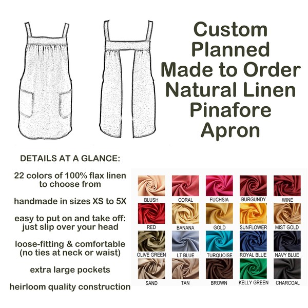 Pinafore Apron - Etsy