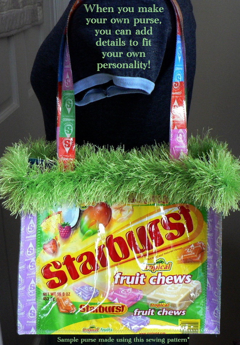 DIY Large Candy Wrapper Purse Instruction Guide (PDF Download) Tutorial ...