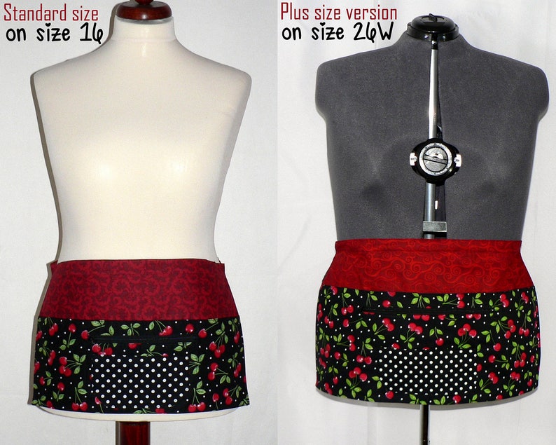 Black Cherries Multi-pocket Apron With Zipper Great for - Etsy