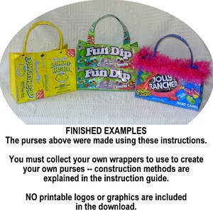 DIY Small Candy Wrapper Purse Instruction Guide (PDF Download) Tutorial ...