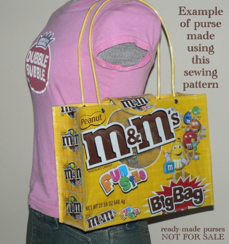 DIY Large Candy Wrapper Purse Instruction Guide PDF Download - Etsy