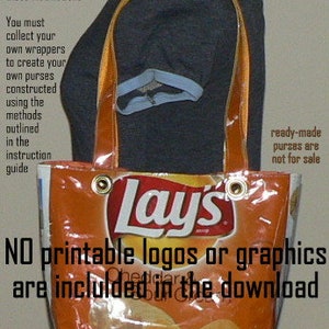 DIY Large Snack Wrapper Purse Instruction Guide (PDF Download) Tutorial ...