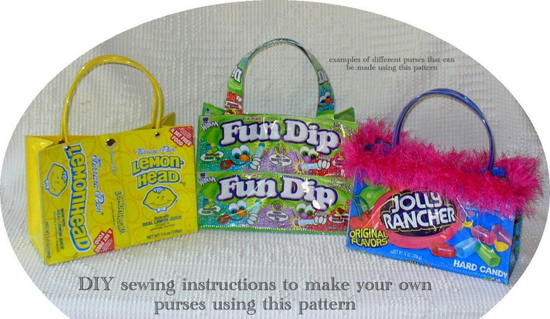 DIY Small Candy Wrapper Purse Instruction Guide PDF Download | Etsy