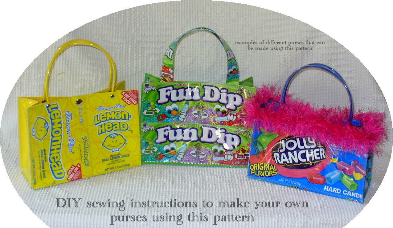 DIY Small Candy Wrapper Purse Instruction Guide PDF Download - Etsy