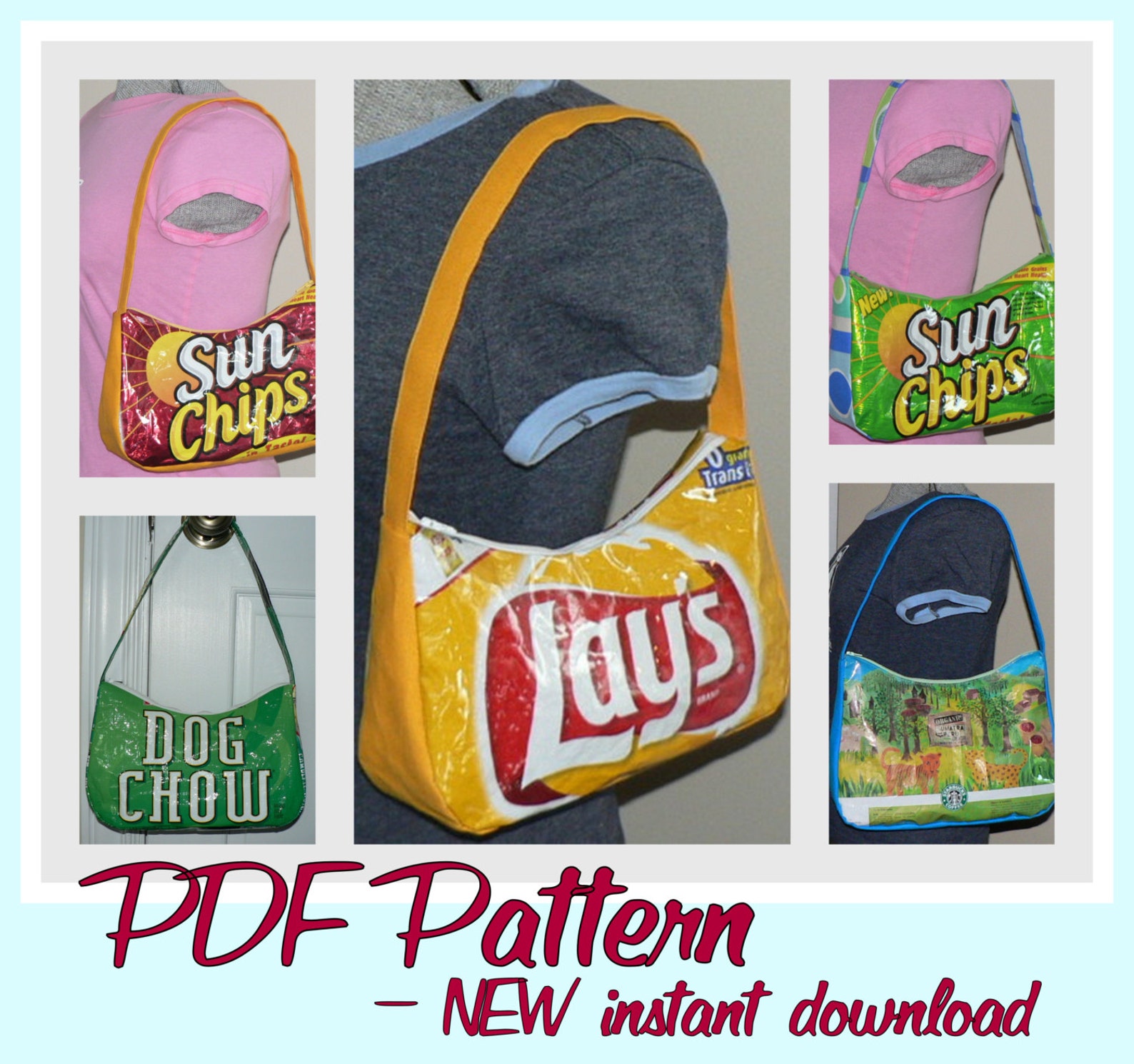 DIY Chip Zip Purse Instruction Guide PDF Download Tutorial | Etsy