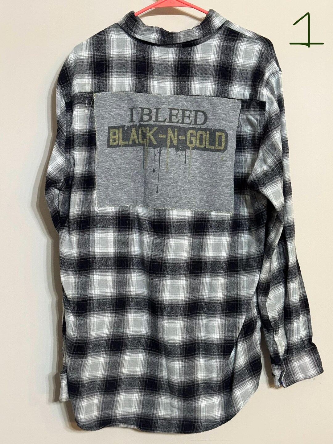 Upcycled Flannel Shirt- College - Etsy